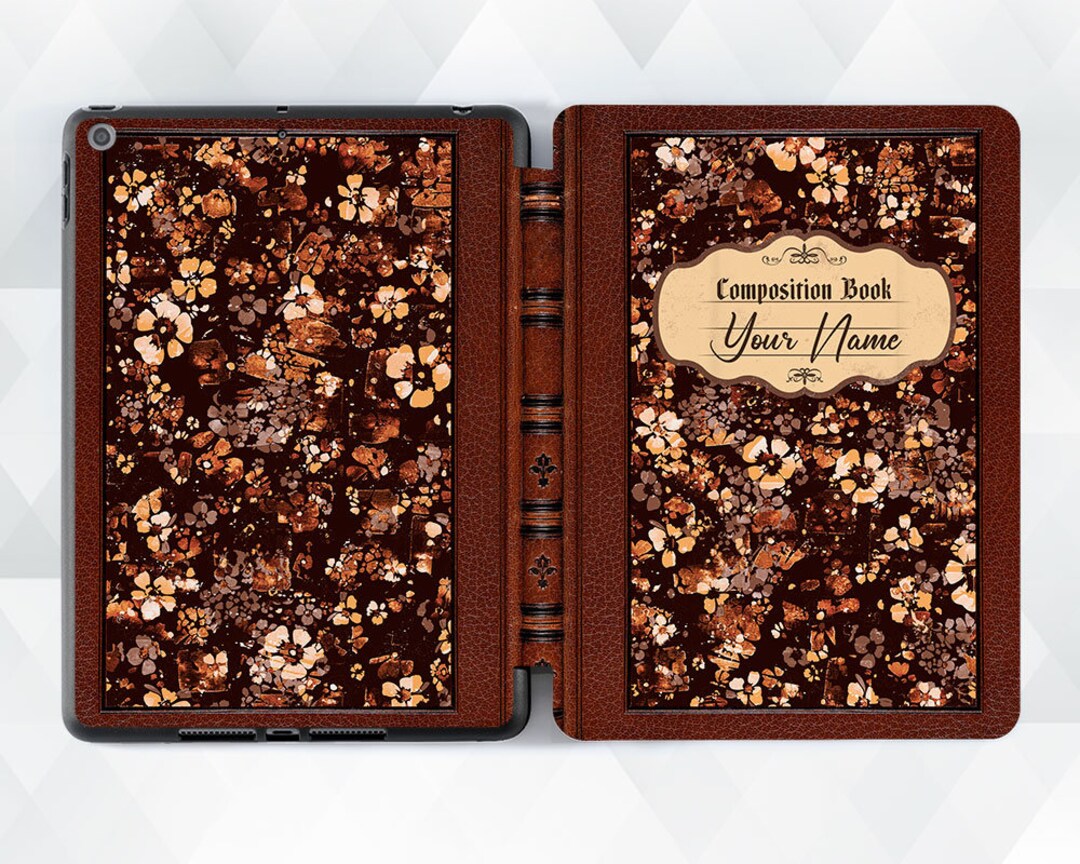 Name iPad Case Custom Notebook iPad 10.2 9th Pro 11 12.9 10.5 Air 5 10. ...