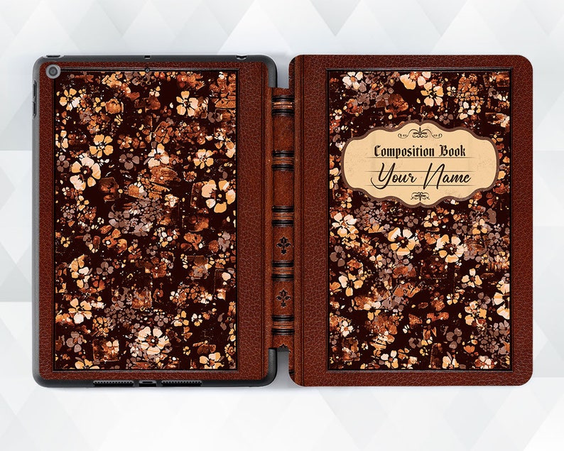 Name iPad Case Custom Notebook iPad 10.2 9th Pro 11 12.9 10.5 Air 5 10. ...