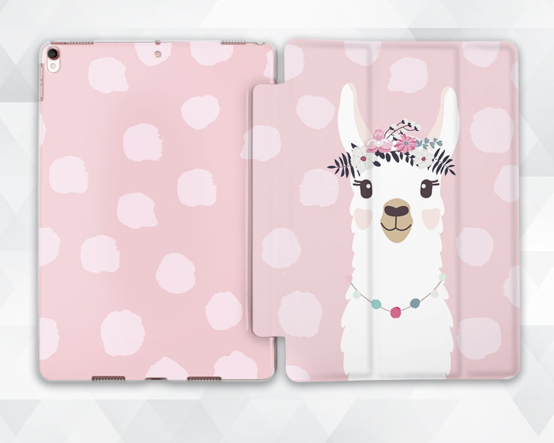 Llama iPad Case Kids Girls iPad 9.7 10.2 Cute Kawaii iPad Pro 11 10.5 ...