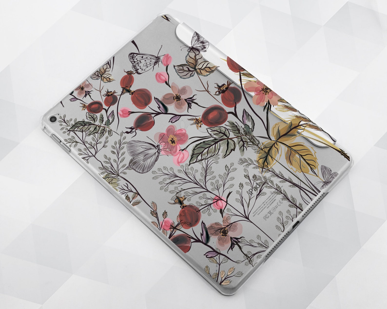 Floral iPad Case Girl Cute iPad 9.7 6th Gen 2018 Wild Flowers iPad Pro ...