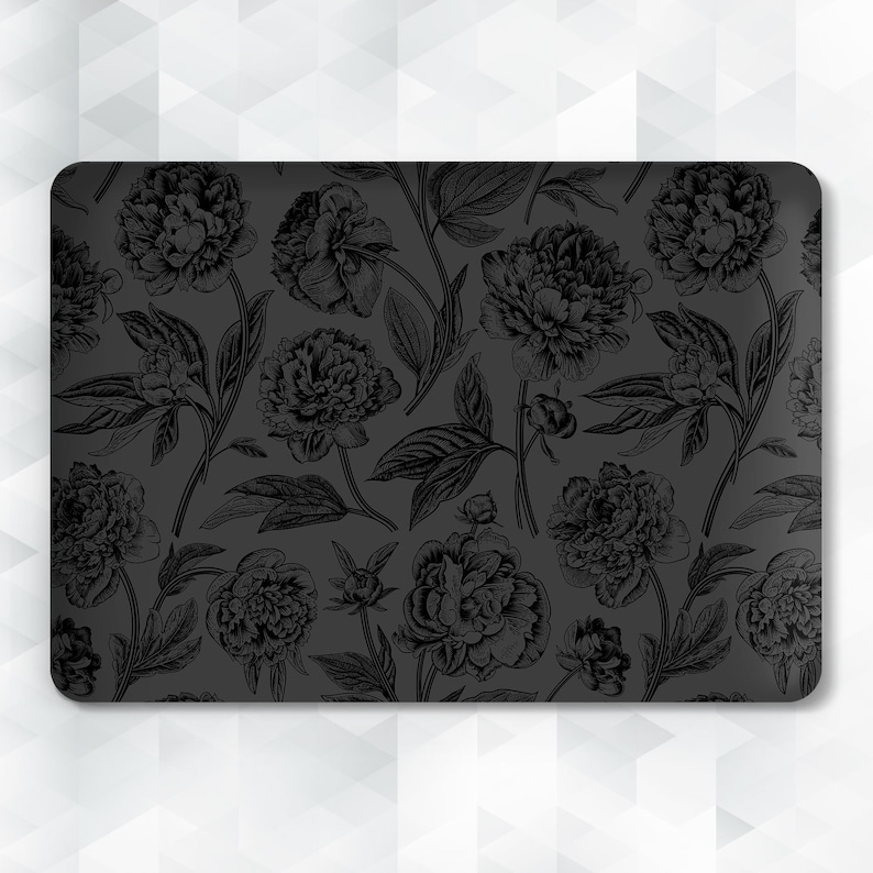 Aesthetic MacBook Case Dark Floral MacBook Pro 13 14 Air 13 M2 M3 Air ...