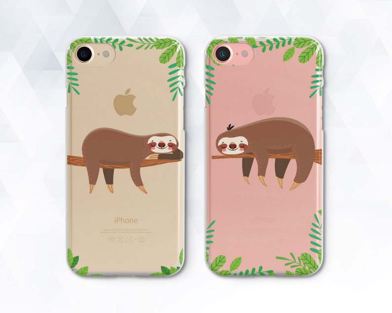 Sloth Iphone Case Kawaii Cute Iphone XR Xs 8 7 Kid Girl Case - Etsy