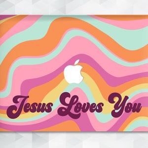 Jesus MacBook Case Retro Aesthetic MacBook Pro 13 14 Inch Air 13 M2 Air ...