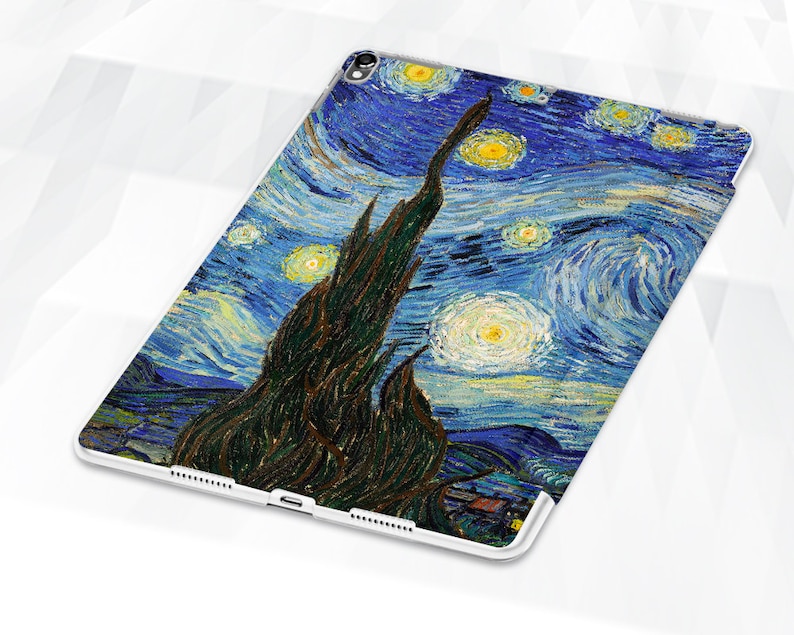 Art iPad Case Starry Night iPad 9.7 6th 10.2 7th Gen Vintage Retro iPad ...