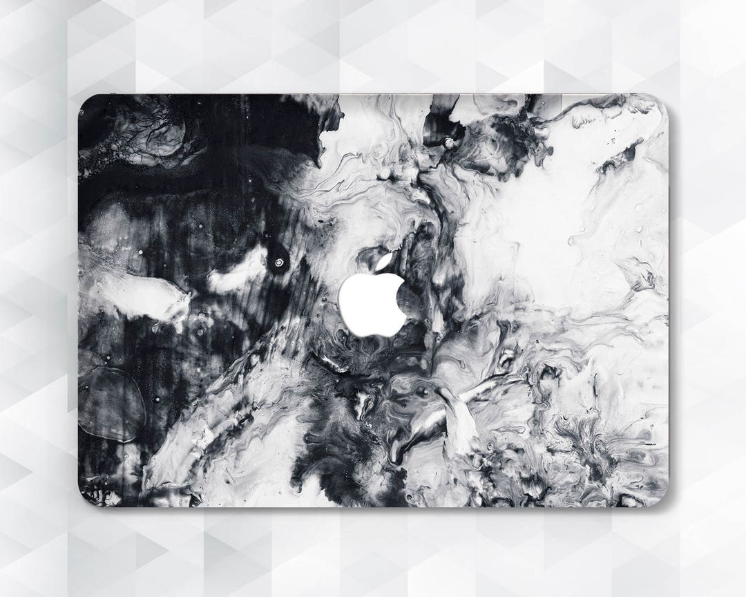 Marble MacBook Case Black White MacBook Pro 13 Inch 2018 Air 13 Pro 15 ...