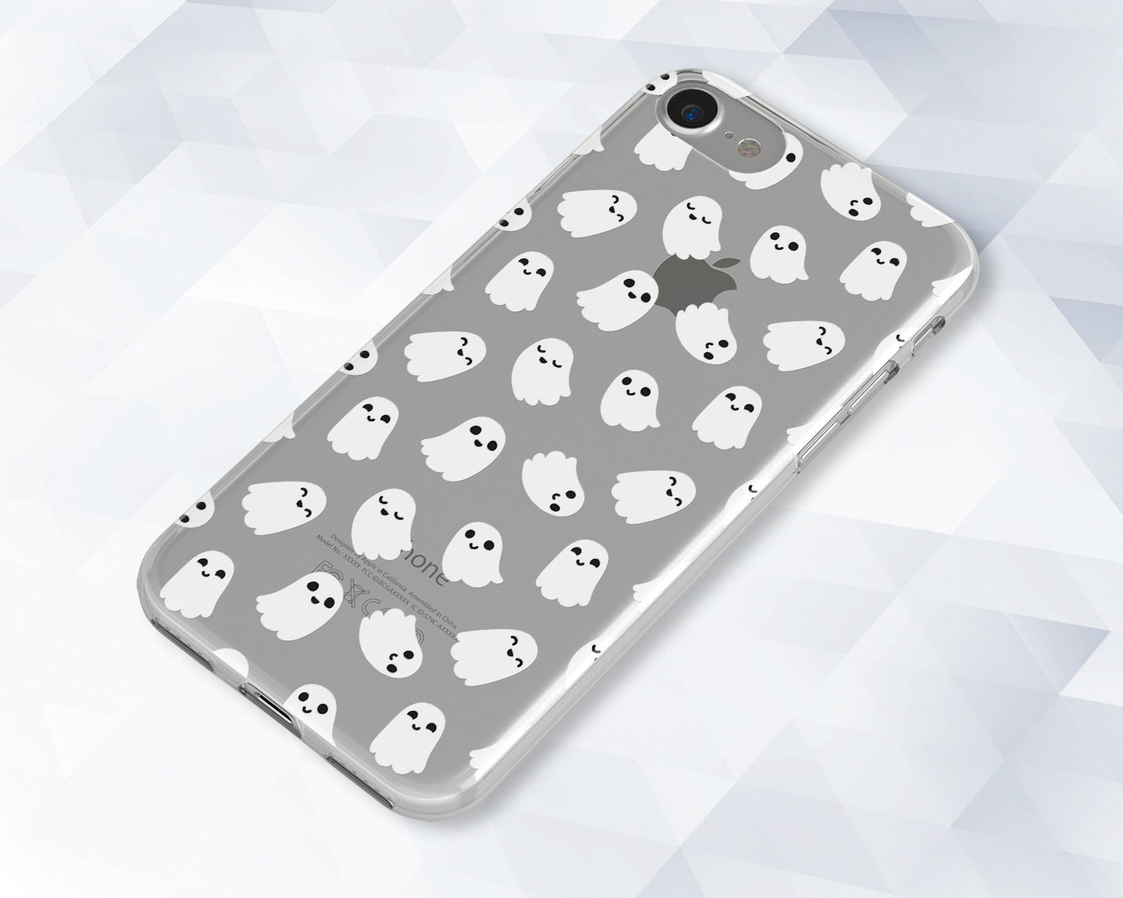Ghost iPhone Case Cute Kawaii iPhone 11 Pro XR X 8 7 Halloween Design ...