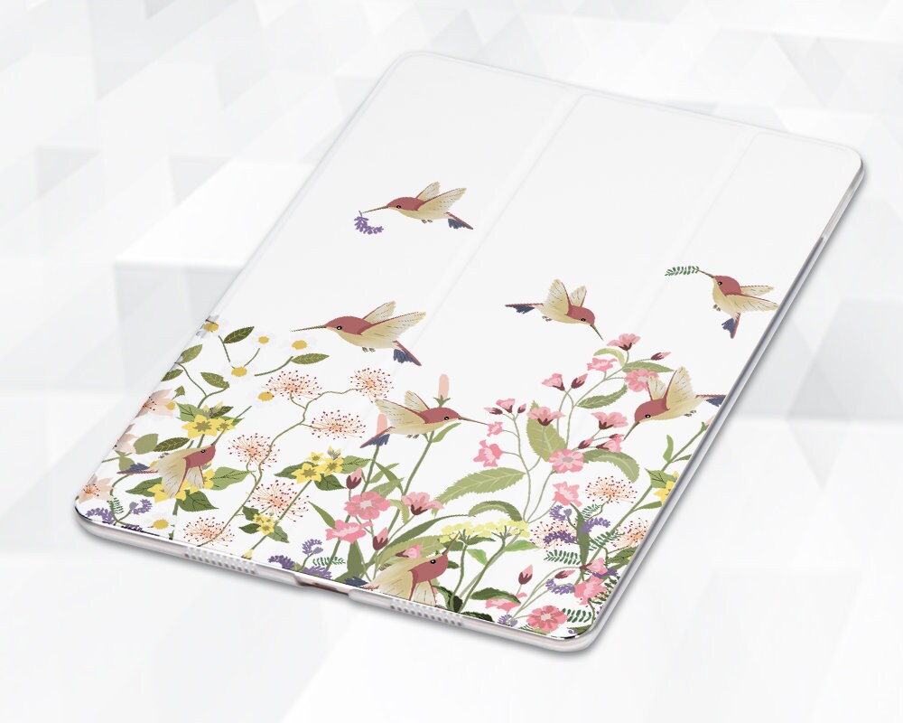 Flowers Ipad Case Cute Hummingbird Ipad 9.7 10.2 7th Girl | Etsy