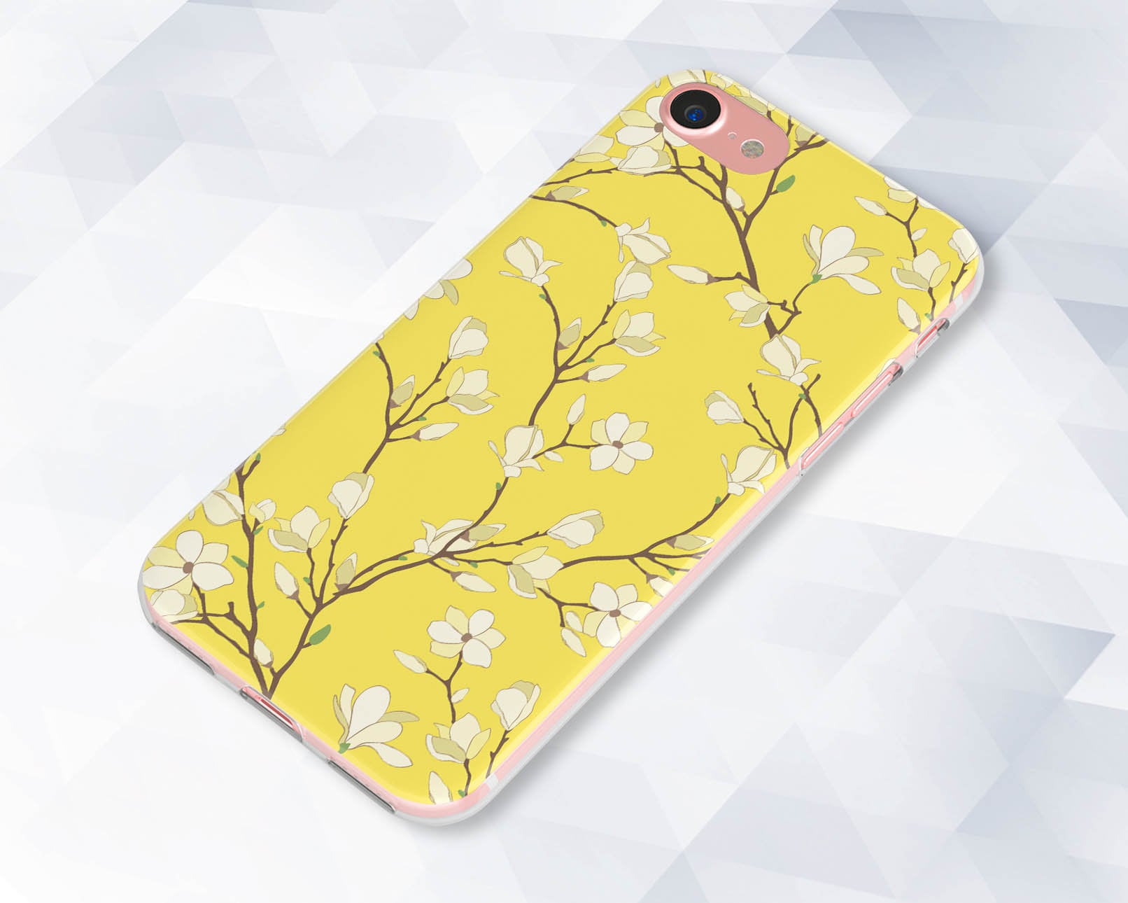 Flowers Iphone Case Yellow Floral Iphone XR Xs 8 7 6 Girl Cute | Etsy