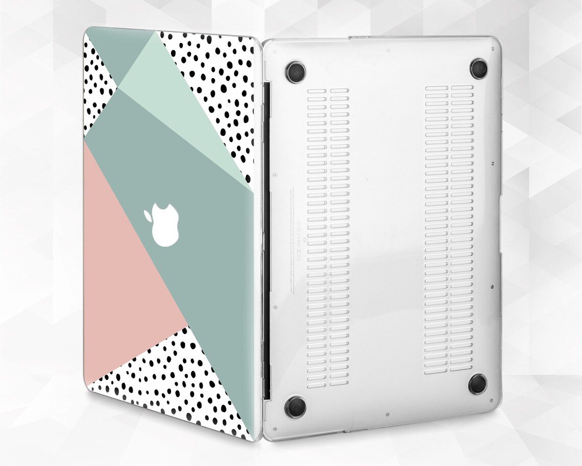 Girly Macbook Case Geometric Art Macbook Pro 13 16 Air 13 2020 - Etsy