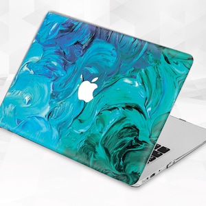 Paint MacBook Case Art Blue MacBook Pro 13 Inch 2018 Air 13 Pro 15 Oil ...