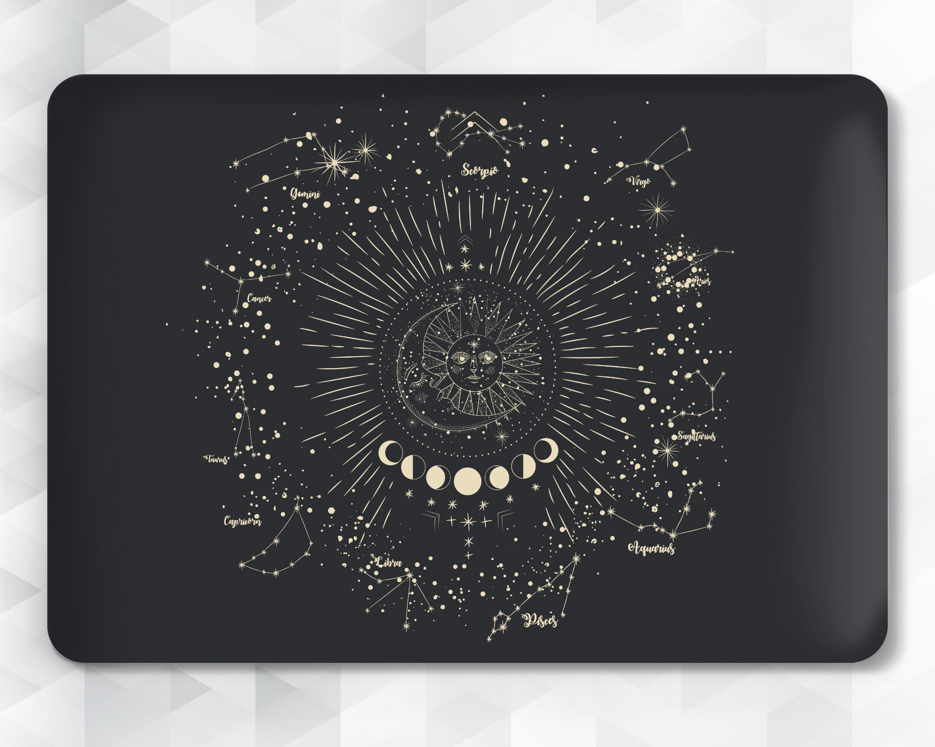 Zodiac Macbook Case Stars Moon Macbook Pro 13 Inch 2019 Air 13 - Etsy