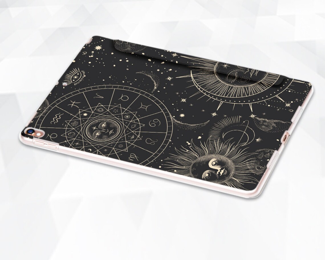 Moon iPad Case Stars Sun iPad 9.7 10.2 8th Pro 11 10.5 12.9 Air 4 3 ...