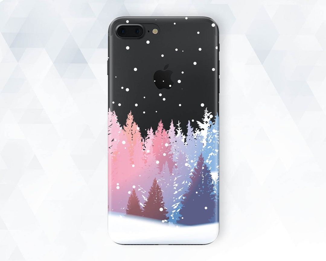 Winter iPhone Case Cute Nature iPhone 11 Pro XR Xs 8 7 Christmas Trees ...