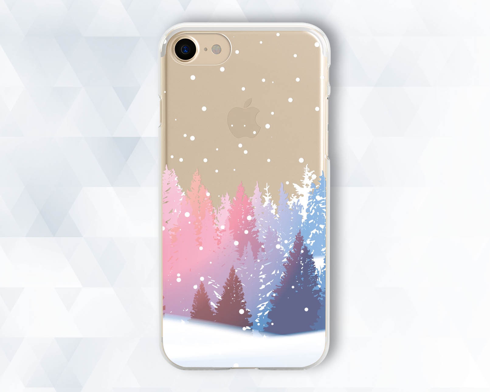 Winter iPhone Case Cute Nature iPhone 11 Pro XR Xs 8 7 Christmas Trees ...