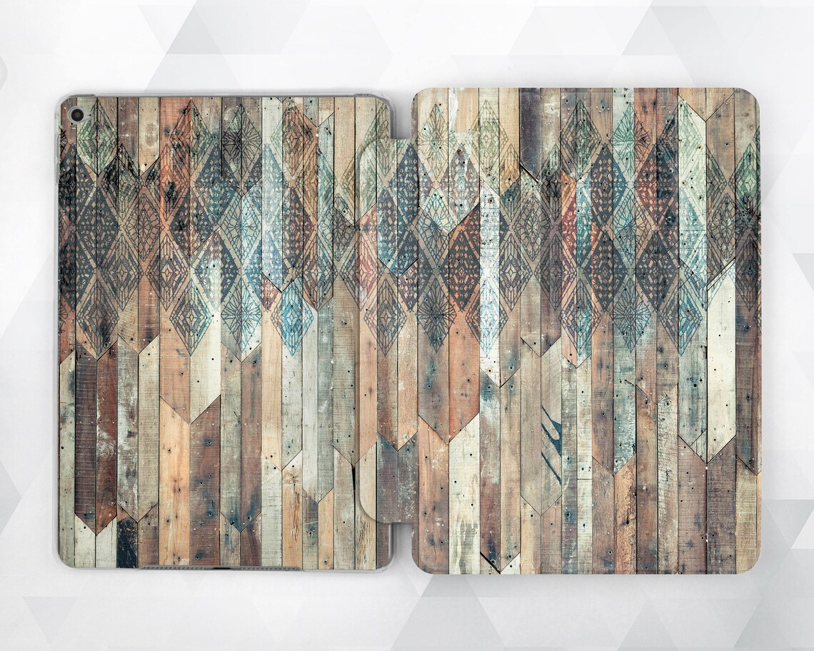 Wood Ipad Case Geometric Tree Ipad 9.7 6th Gen 2018 Girl Men - Etsy