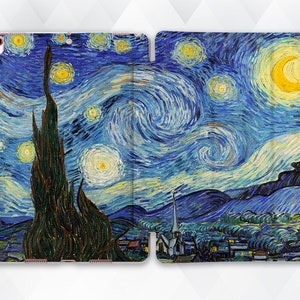 Art iPad Case Starry Night iPad 9.7 6th 10.2 7th Gen Vintage Retro iPad ...