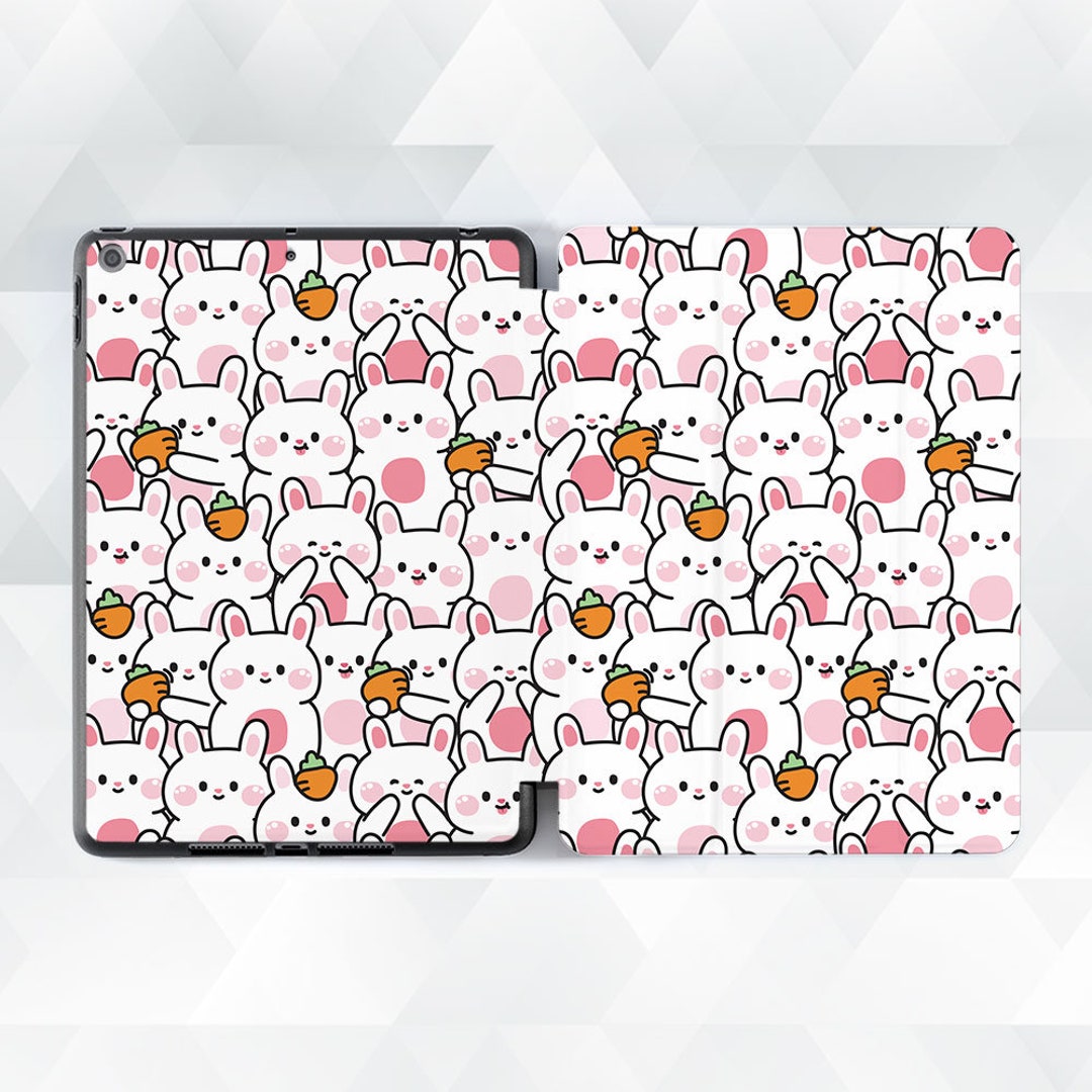 Bunny iPad Case Cute Trendy iPad Air 5th iPad 10th 9th Pro 12.9 11 10.2 ...