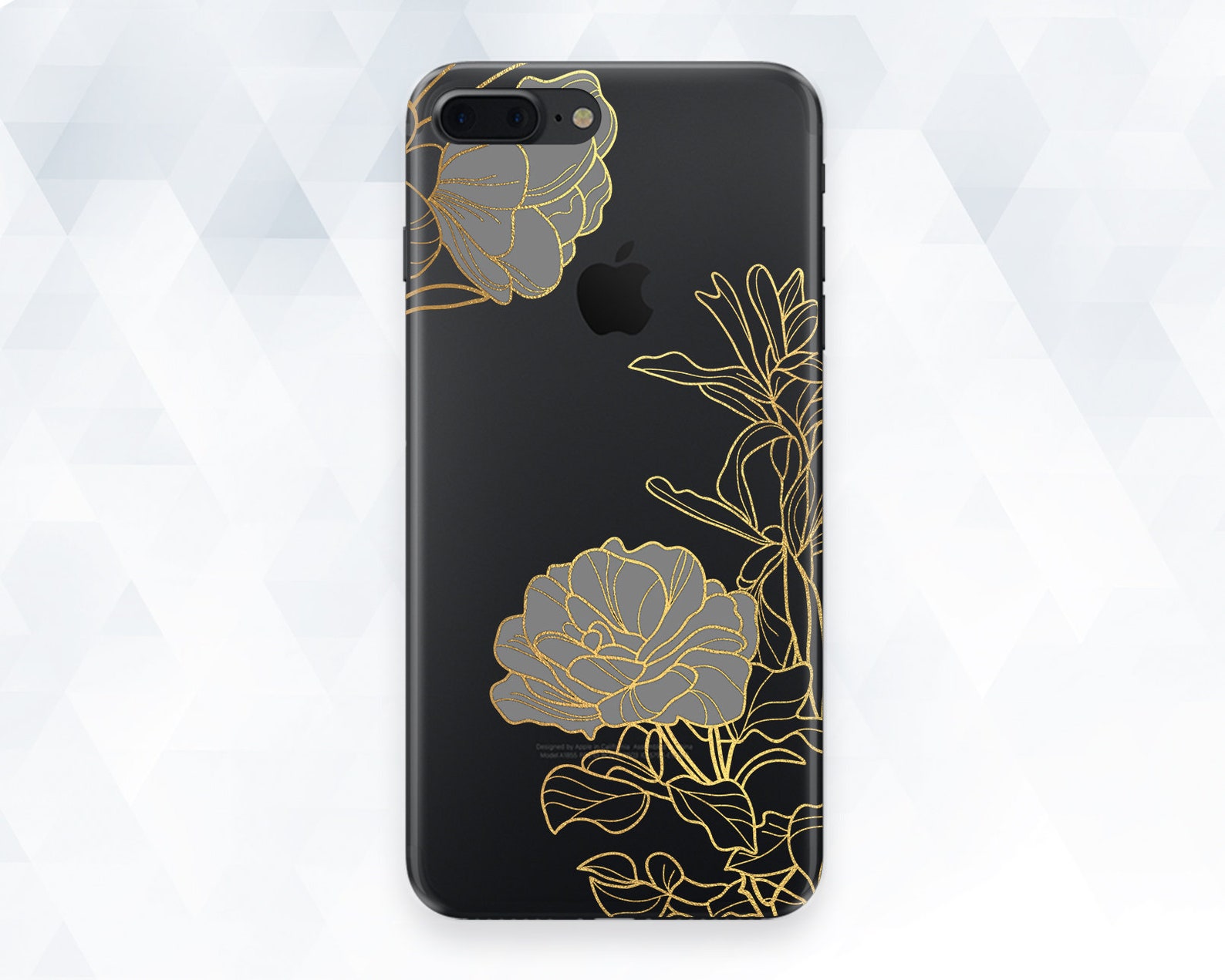 Flower Iphone Case Gold Rose Iphone 11 XR X 8 7 Girl Cute Case - Etsy