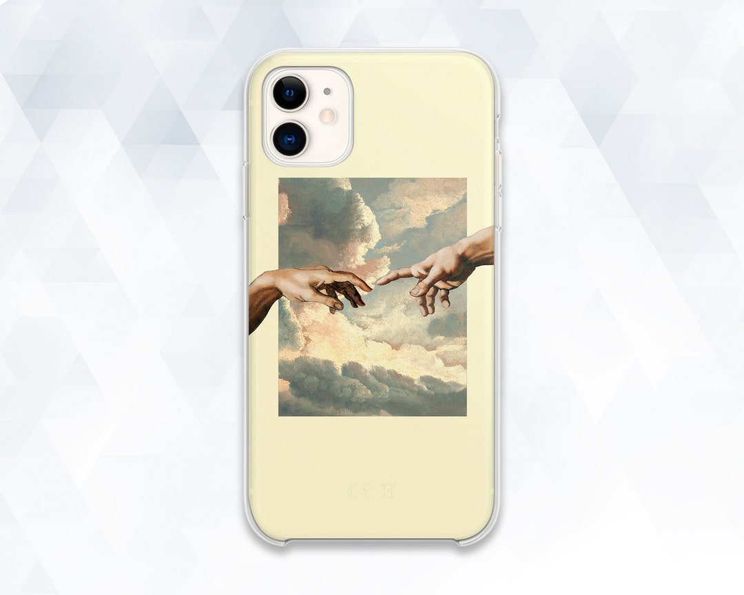 Art iPhone Case Vintage Hands iPhone 11 Pro XR 8 7 Creation of Adam ...