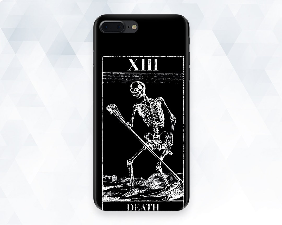 Tarot iPhone Case Goth Skull iPhone 11 Pro XR X 8 Plus 7 Skeleton ...