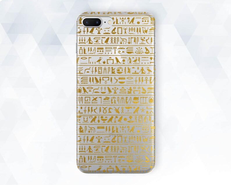 Egyptian iPhone Case Yellow Vintage iPhone Xs XR Girl Clear iPhone 8 7 ...