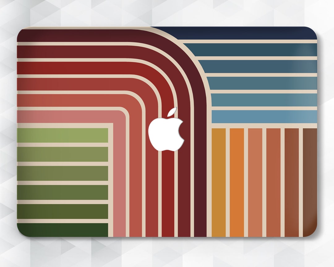 Retro MacBook Case Vintage Rainbow MacBook Pro 13 16 Air 13 2020 12 ...