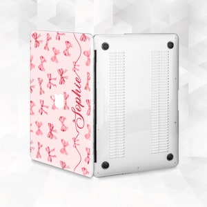 Name MacBook Case Cute Bows MacBook Pro 13 14 Air 13 M2 M1 Air 15 Inch ...