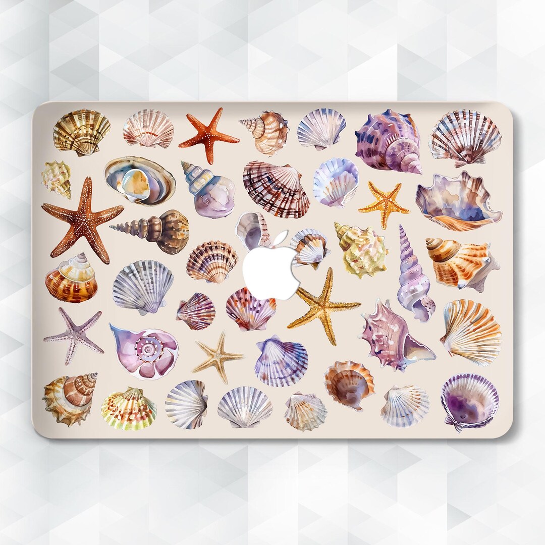Shell MacBook Case Ocean Cute MacBook Pro 13 14 Air 13 M2 M3 Air 15 Pro ...