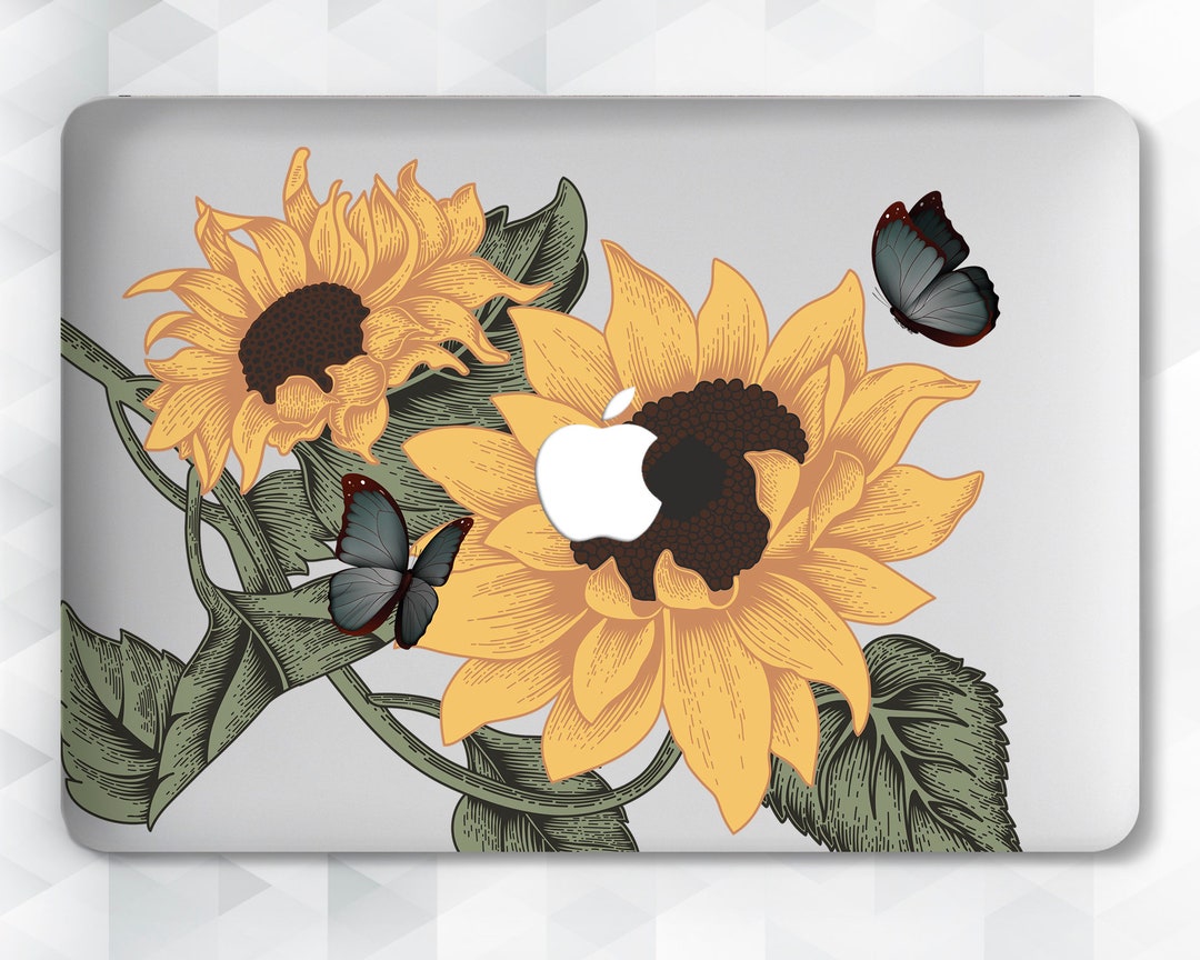 Sunflower MacBook Case Floral Cute MacBook Pro 13 16 15 Air 13 2020 ...