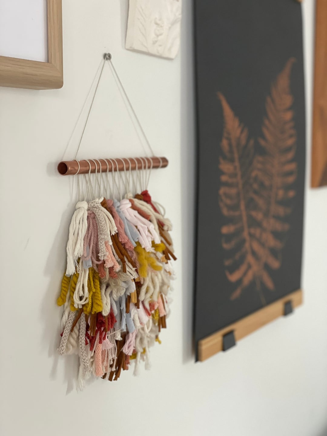 Handwoven Wall Hanging/ Fluffy Tapestry/ Modern Wall Art/ Textile Piece ...