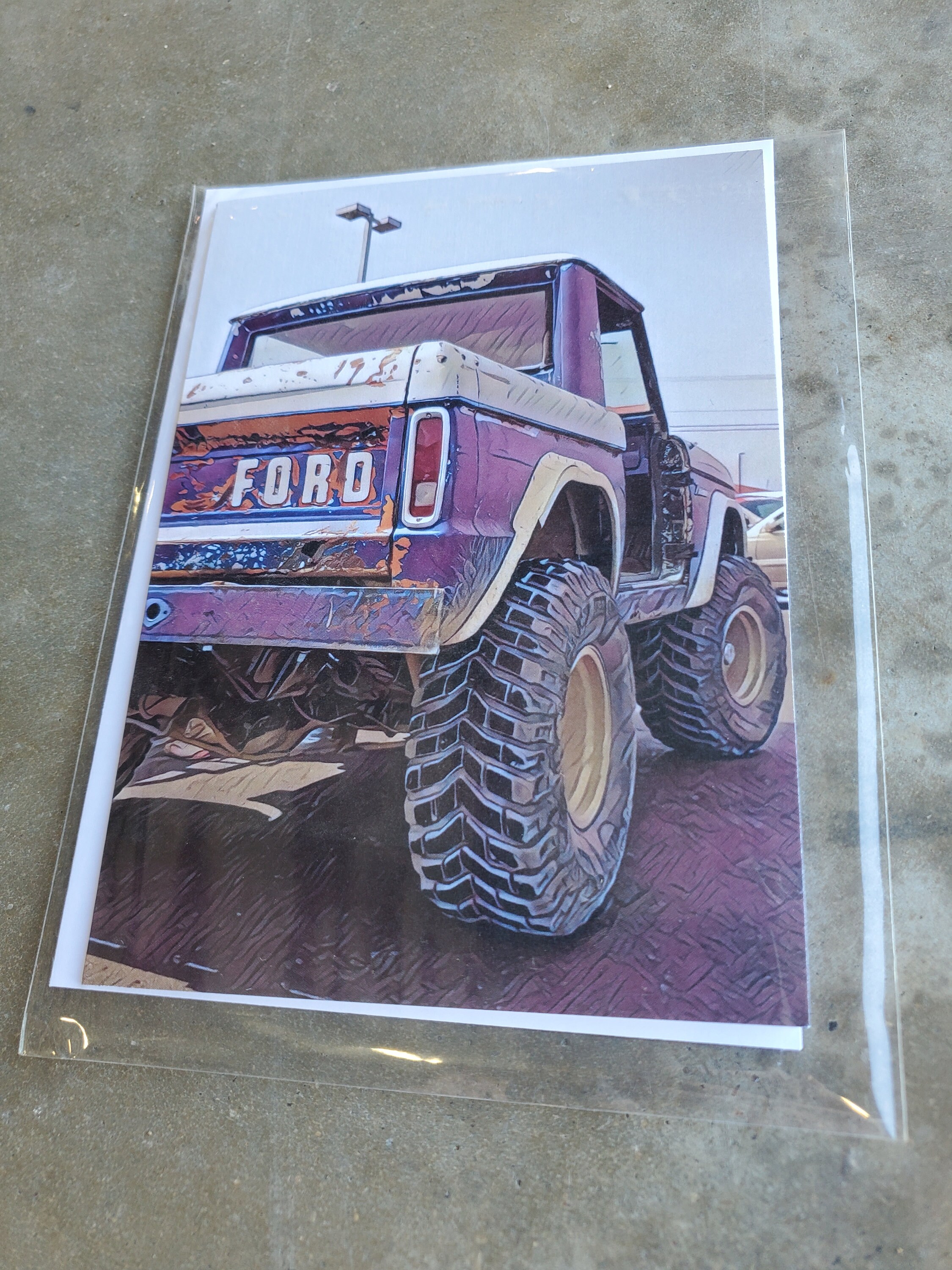 Classic Ford Bronco Cards Blank - Etsy