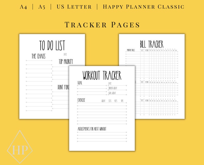 Printable Rae Dunn Daily Planner Bundle, Month, Financial, Meal ...