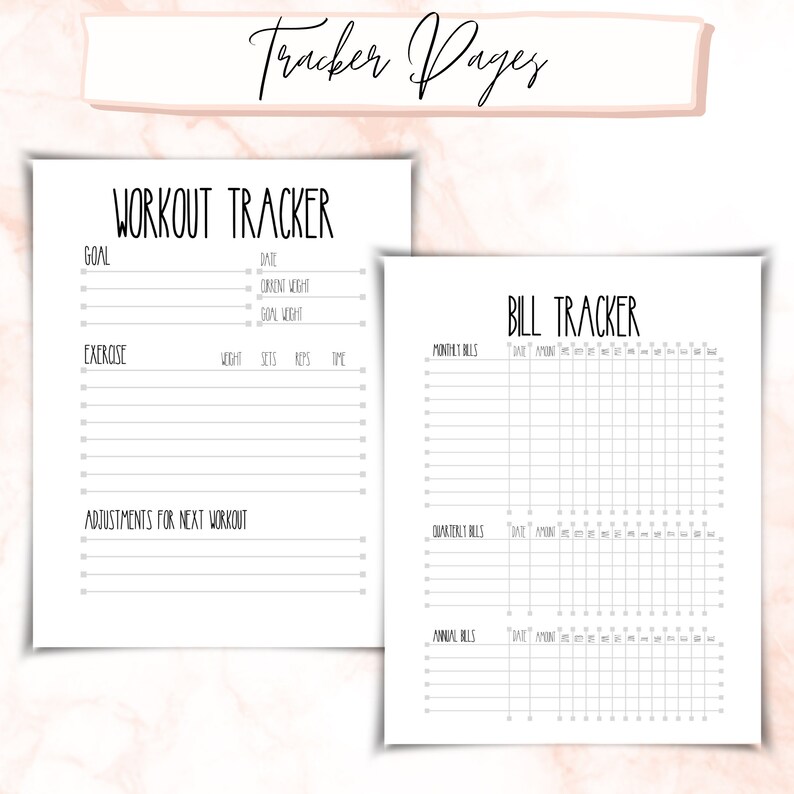 Printable Rae Dunn Daily Planner Bundle Monthly Planner | Etsy