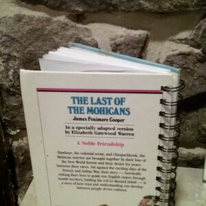 The Last of the Mohicans Old Book Recycled Into a Notebook / Journal ...
