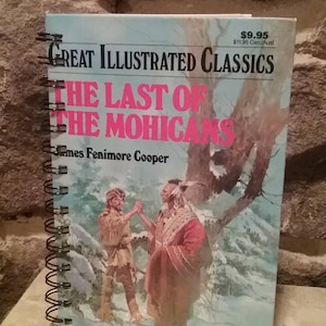 The Last of the Mohicans Old Book Recycled Into a Notebook / Journal ...