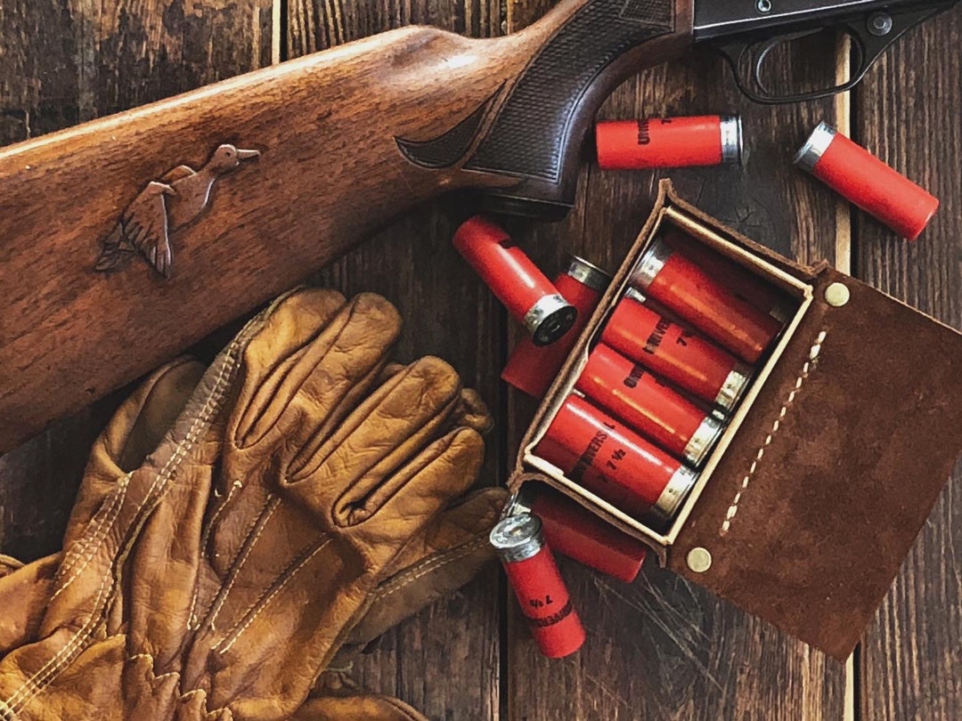 Leather Trap Shooting Hip Pouches-leather Pouch-trap Shooting Bag - Etsy