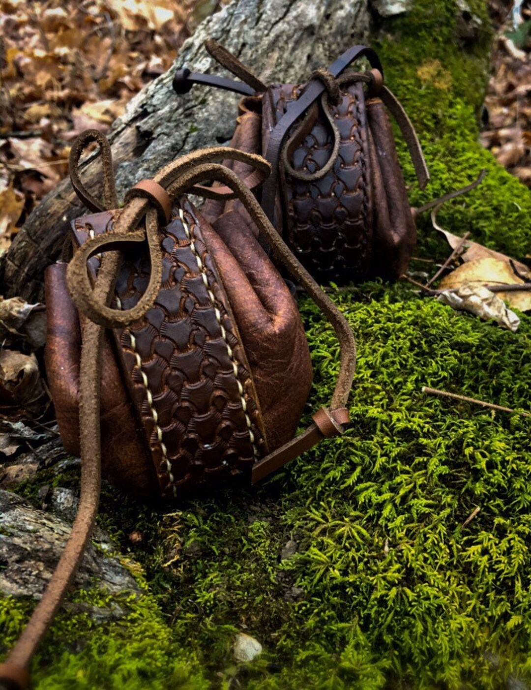 Handmade Leather Dice Pouches and Dice Tray- Dice Pouch-dice Rolling ...