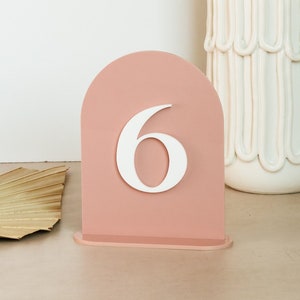 Arch Table Numbers Acrylic Table Numbers Wedding Table - Etsy