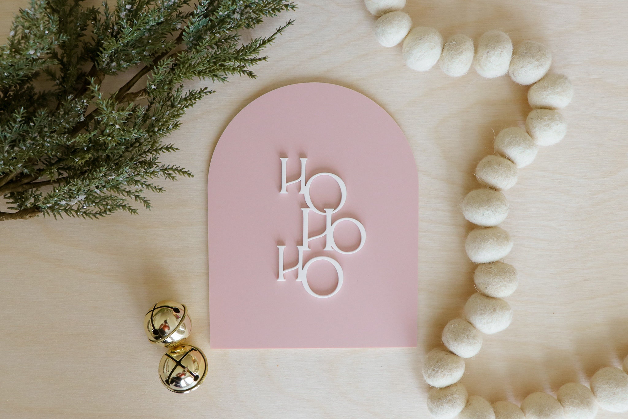 Ho Ho Ho Sign Modern Christmas Sign Holiday Sign Acrylic - Etsy