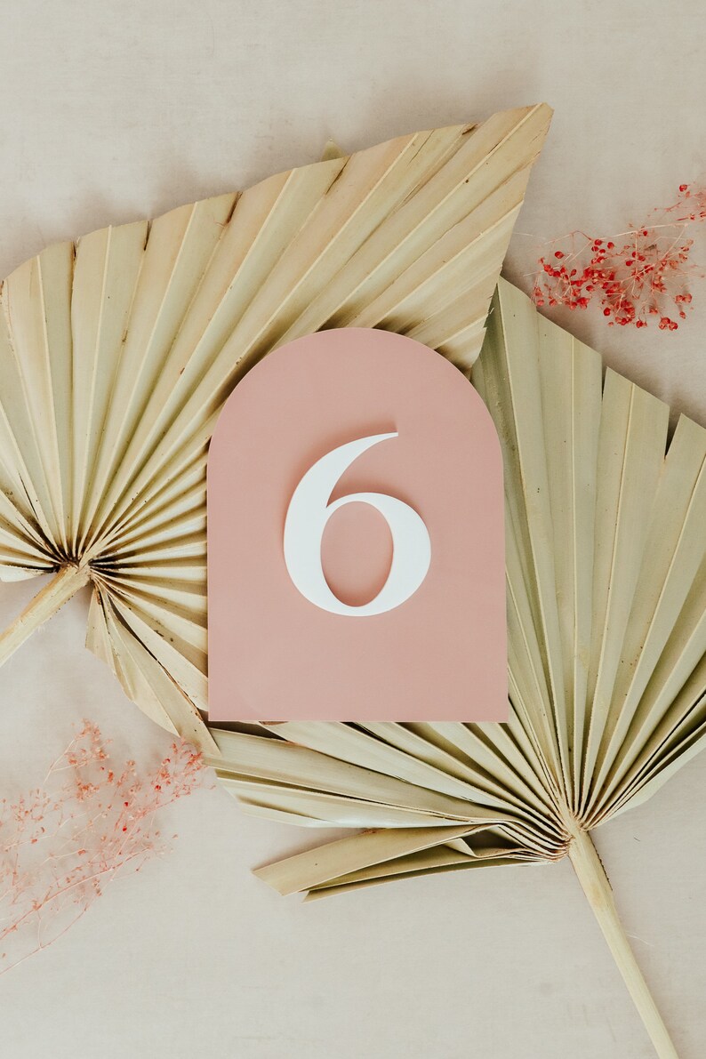 Arch Table Numbers Acrylic Table Numbers Wedding Table - Etsy