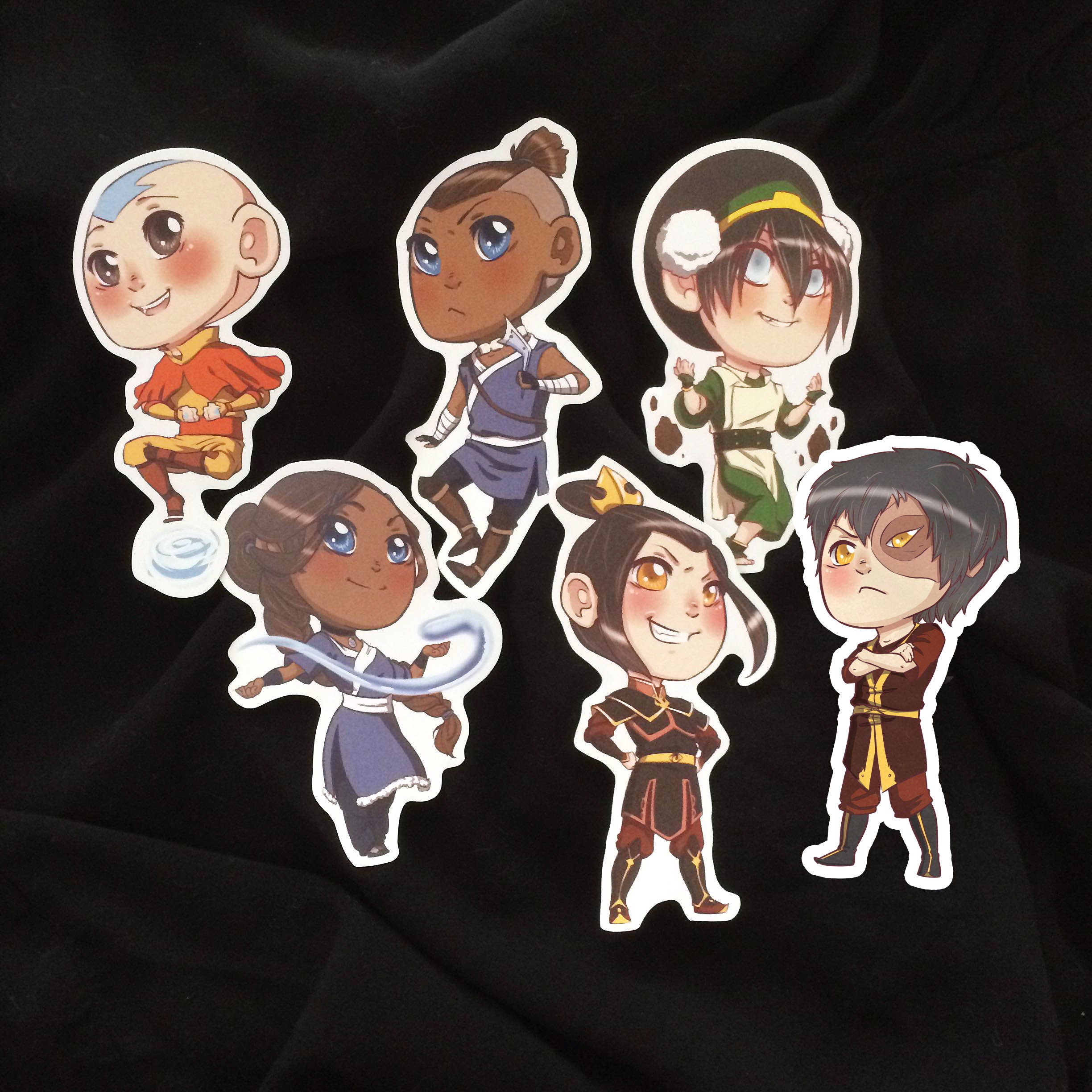decorative show avatar the last airbender aang zuko katara toph sokka ...
