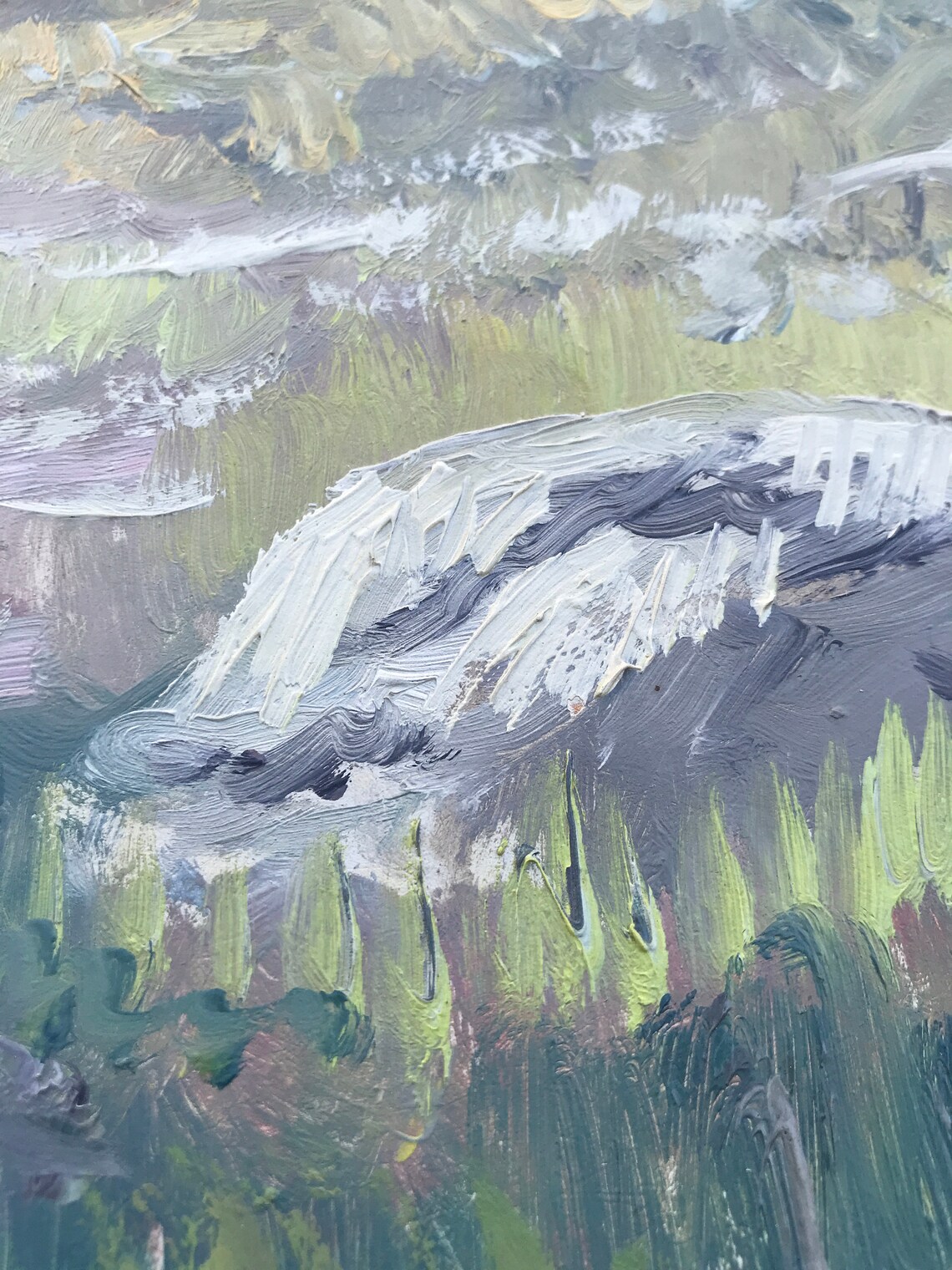 Vintage Norwegian Art Pintura al óleo del artista noruego E. | Etsy