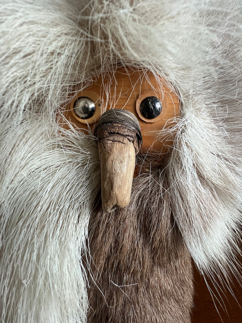 Traditional Sami Deer Skin Christmas Decoration, Handmade, Northern ...