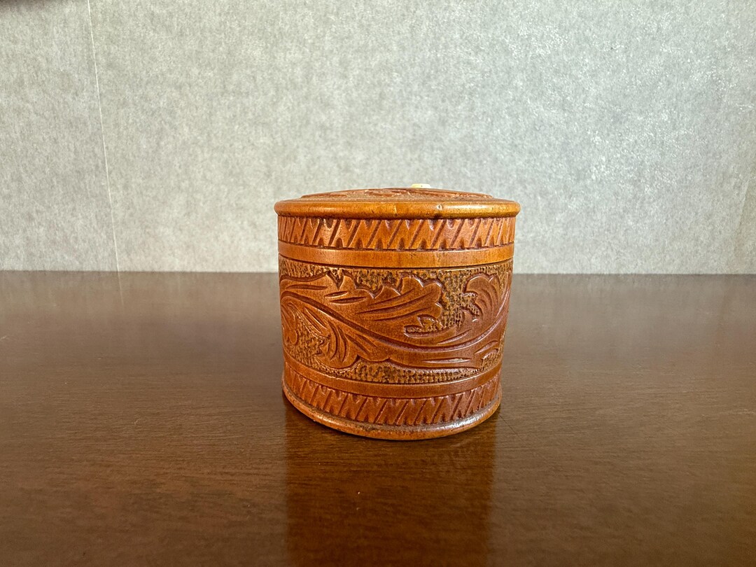 Antique Norwegian Handmade Wooden Thread Box, Traditional Norwegian ...