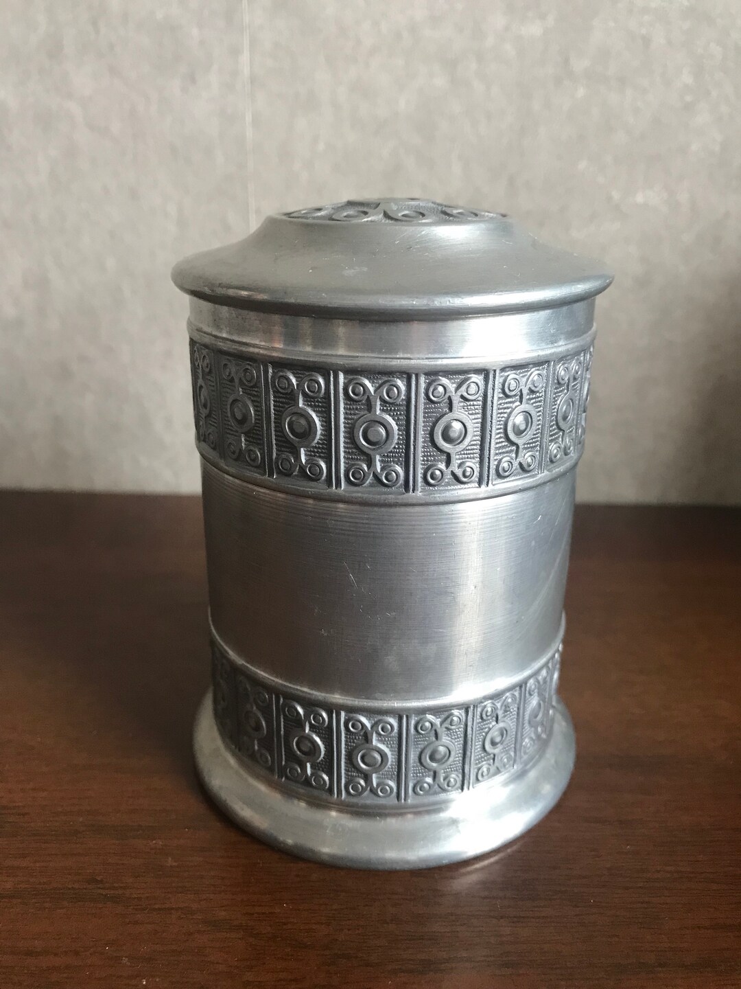 Vintage High Quality Haugrud Pewter Norway Jar With Lid, Viking Votive ...