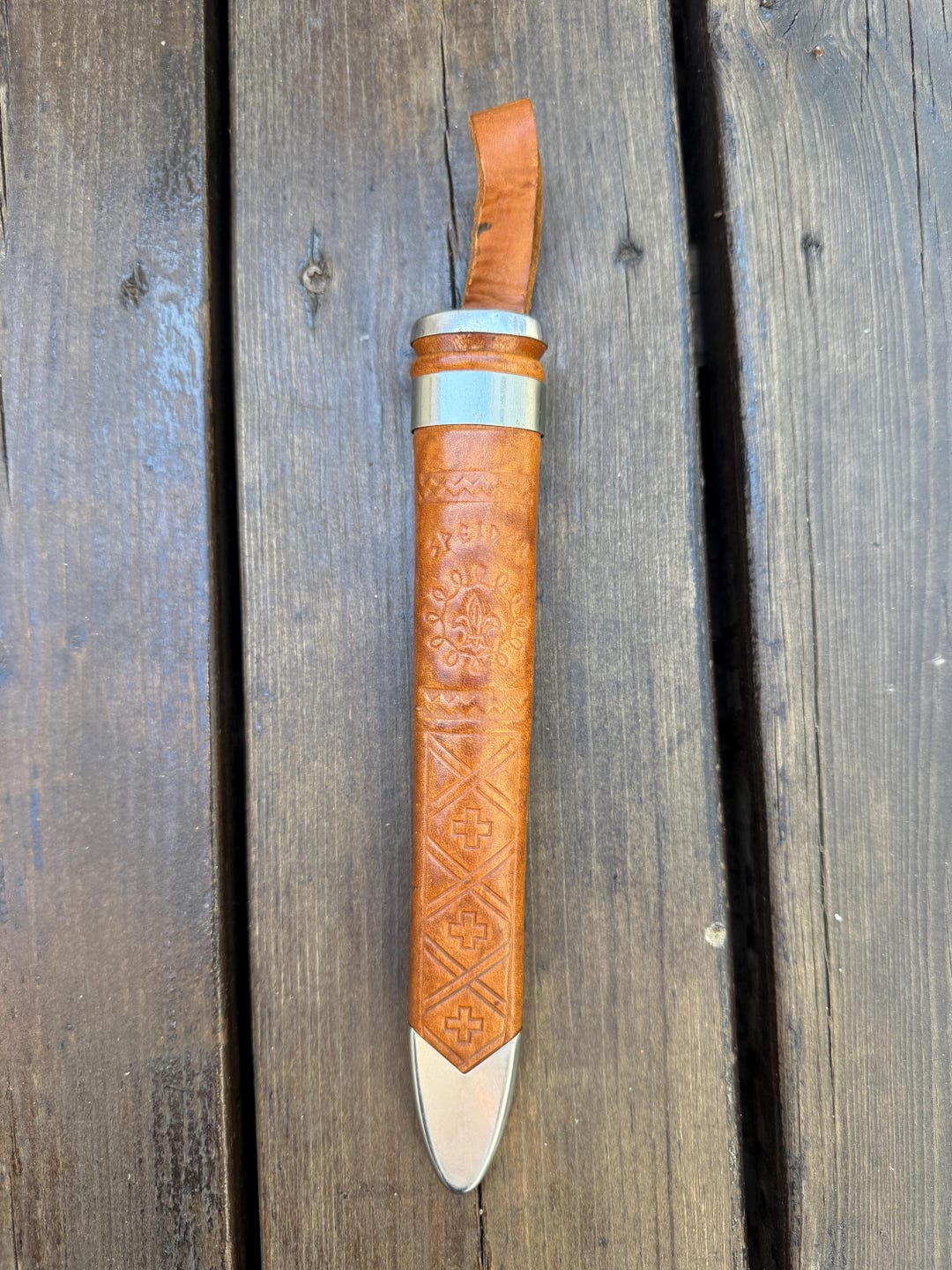 Original, Geilo Hunting Knife, Fishing Knife in a Leather Sheath, 1960s Handmade, Hallmark Geilo ...