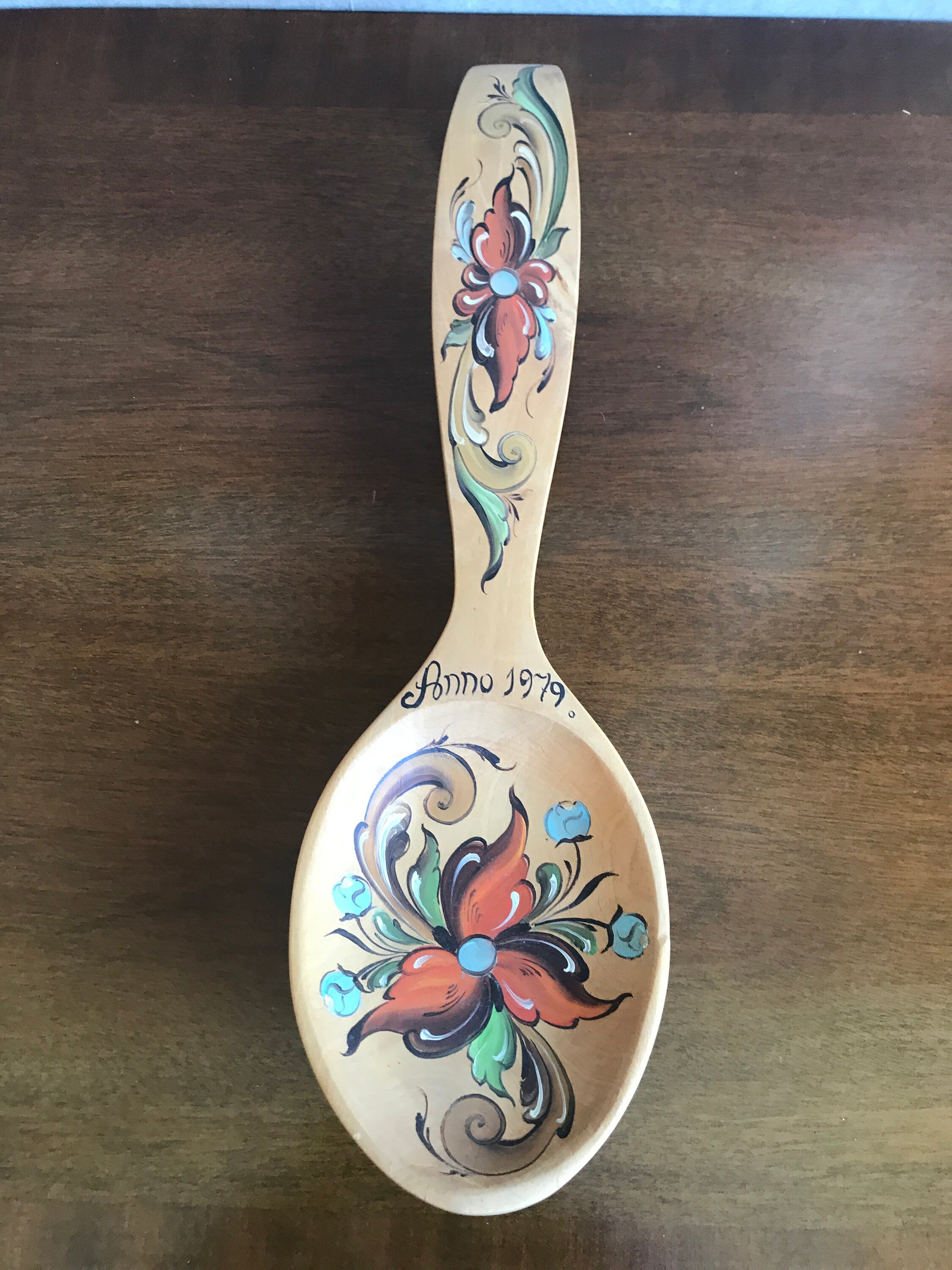 Vintage Norwegian Wooden Wall Hanging Spoon Traditional - Etsy UK