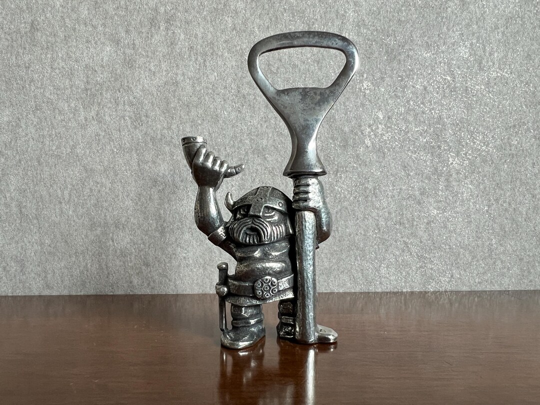 Vintage Rare Tinn-per Viking Collection Bottle Opener, Viking Warrior ...