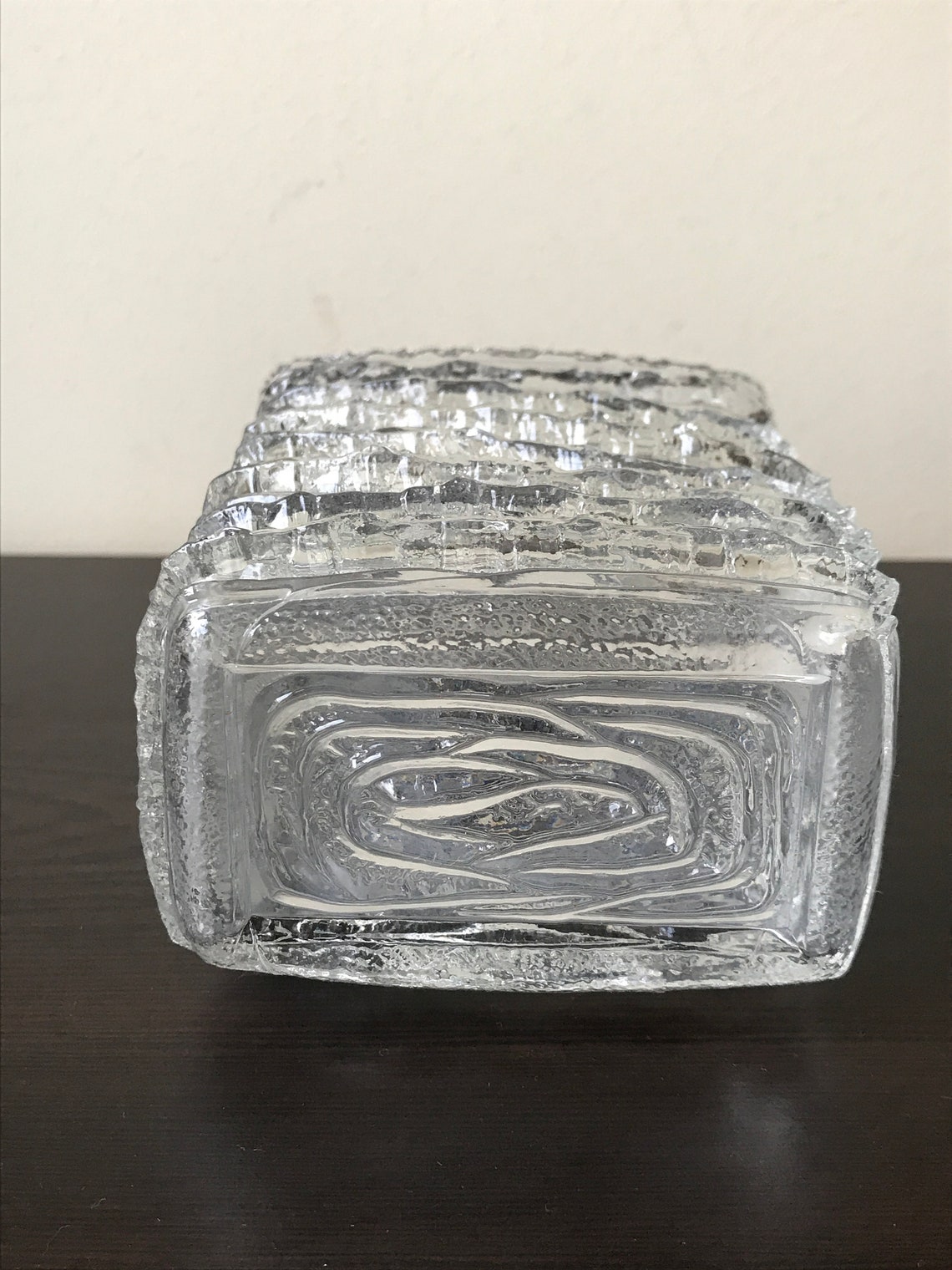 Oberglas Austria Art Glass, Textured Pressed Glass Whitefriars Flower ...