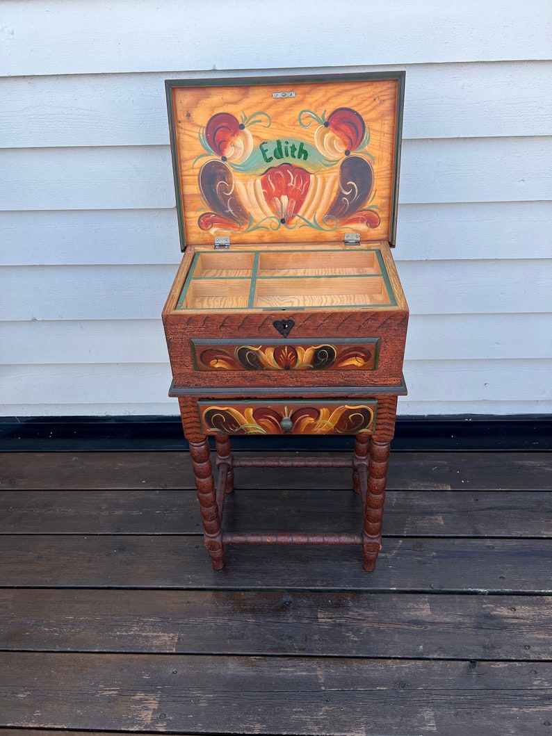 Original Swedish Handmade Sewing Chest Swedish - Etsy